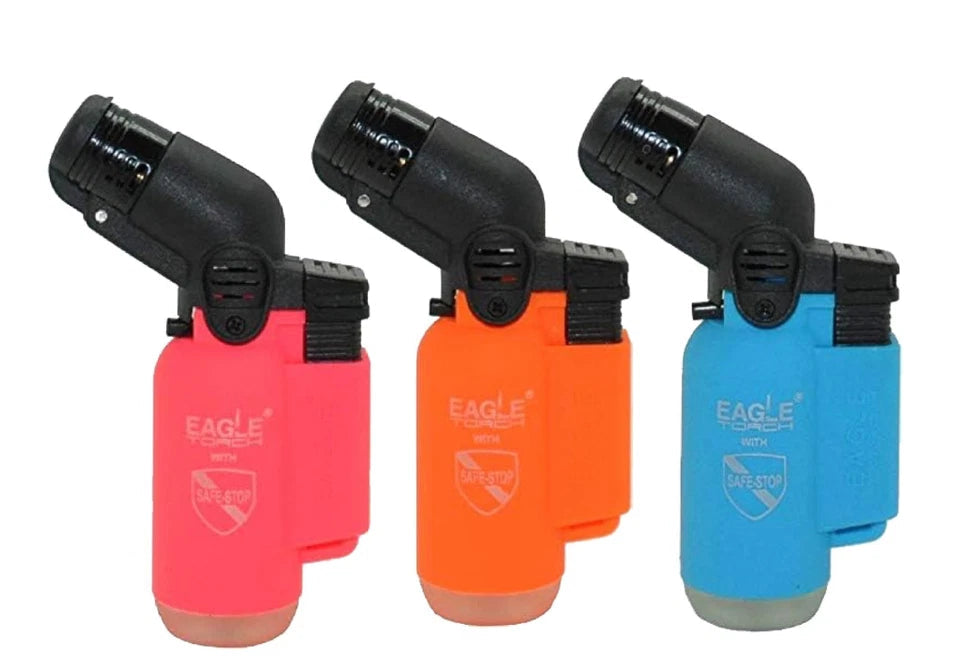 Eagle Neon Torch Lighter Angled Limited Edition Windproof Refillable