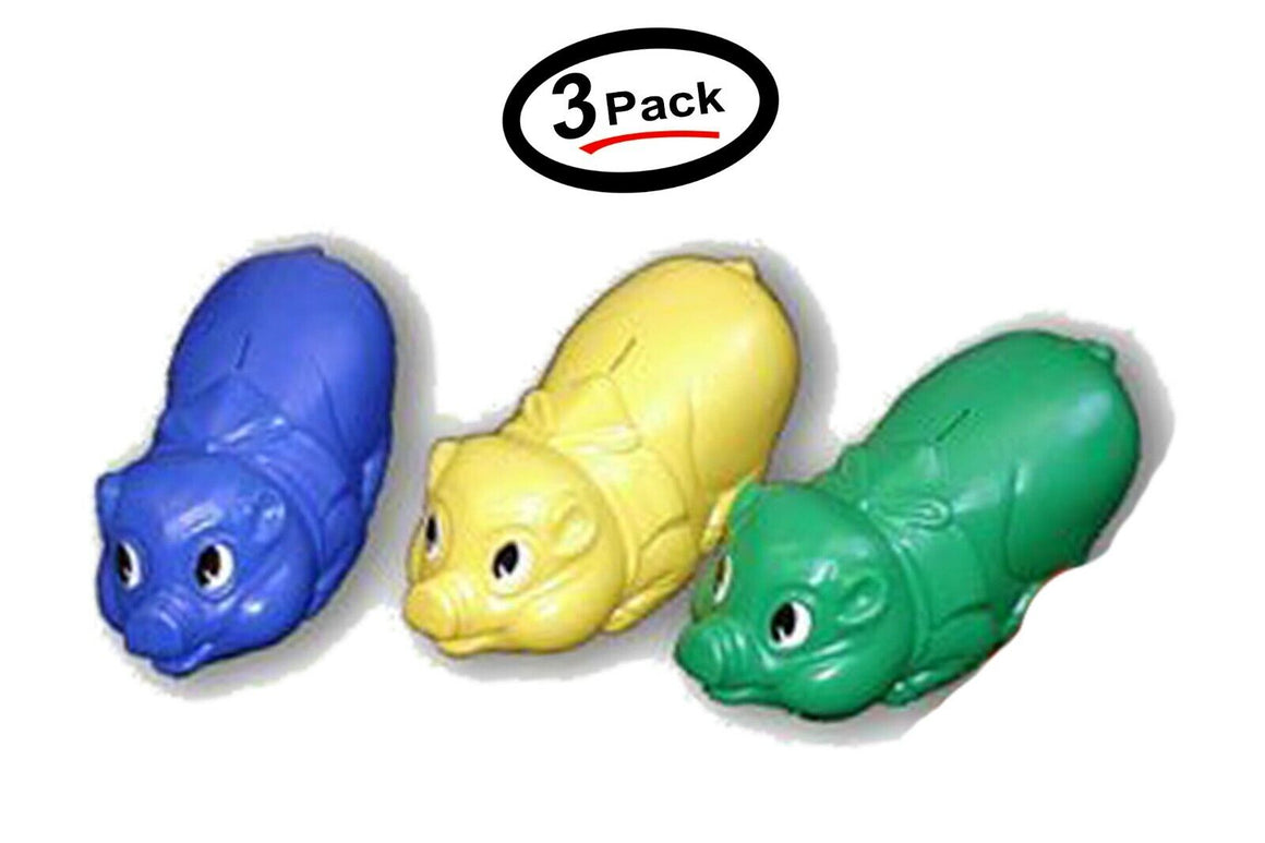 14" Giant 3 New Plastic Piggy Banks Saving Money Tuff Pigs Large Big