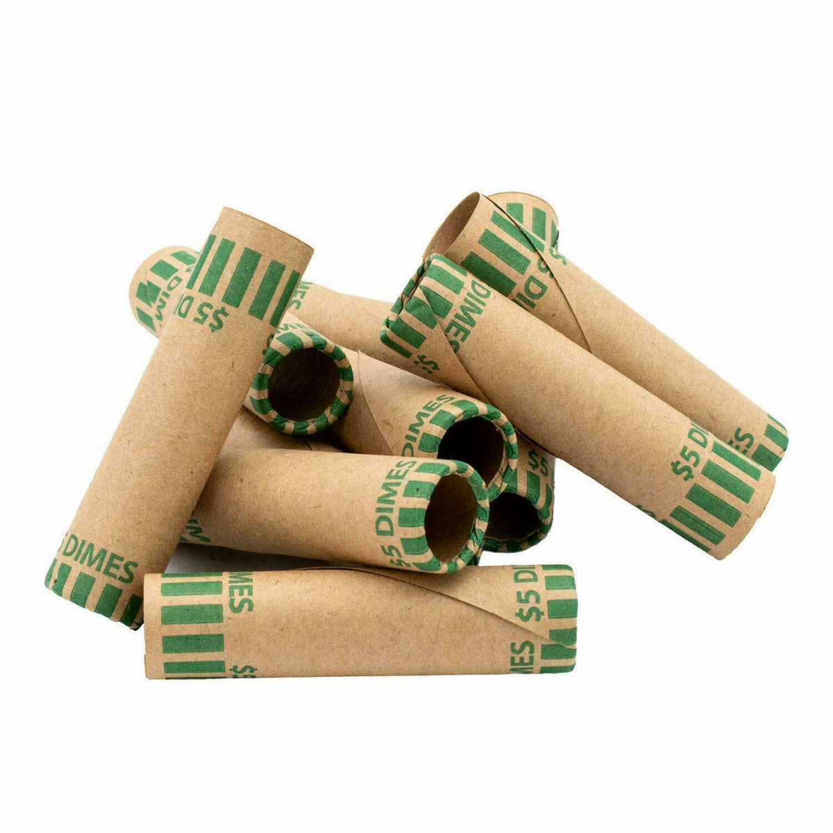108 ROLLS PREFORMED Dime COIN WRAPPERS Holds $5 Each (3-PK)